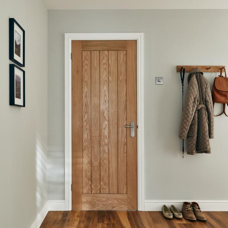 Holdenby Oak FD30 Fire Door By Howdens – Grafton Carpentry