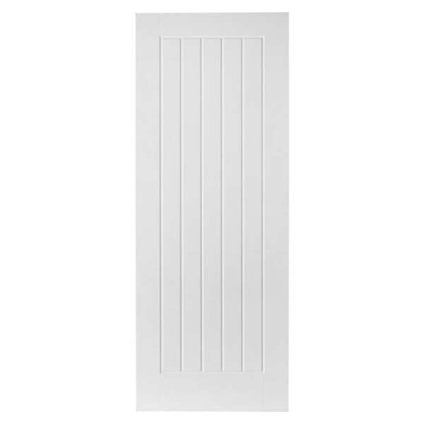 Dordogne White Satin Smooth Pre-Finished Moulded FD30 Fire Door By ...