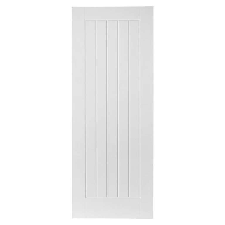 Dordogne White Satin Smooth Pre-Finished Moulded FD30 Fire Door By ...