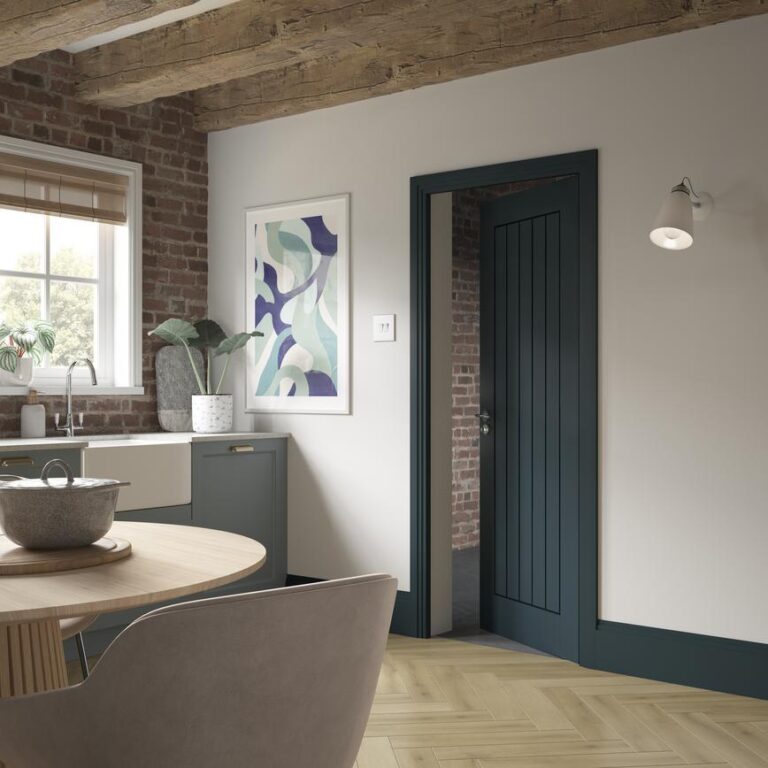 Holdenby White Primed FD30 Fire Door By Howdens – Grafton Carpentry