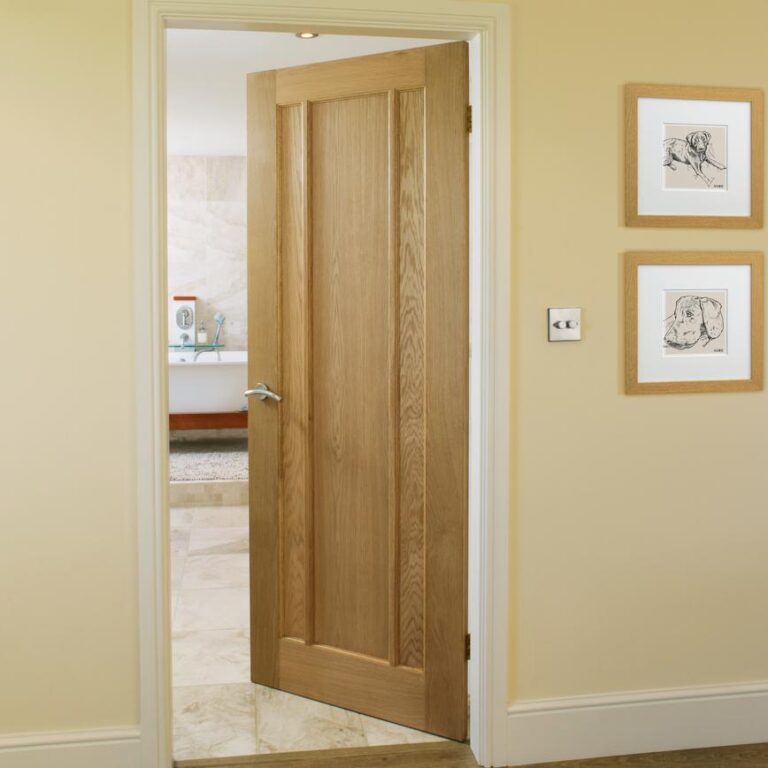 Worcester Oak 3 Panel Door By Howdens – Interior Doors By Grafton Carpentry